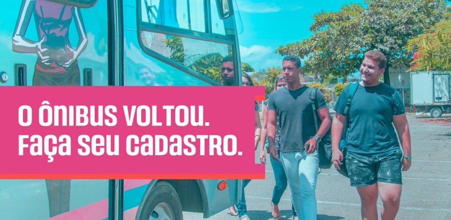 Cadastre-se aqui para usar o ônibus gratuito